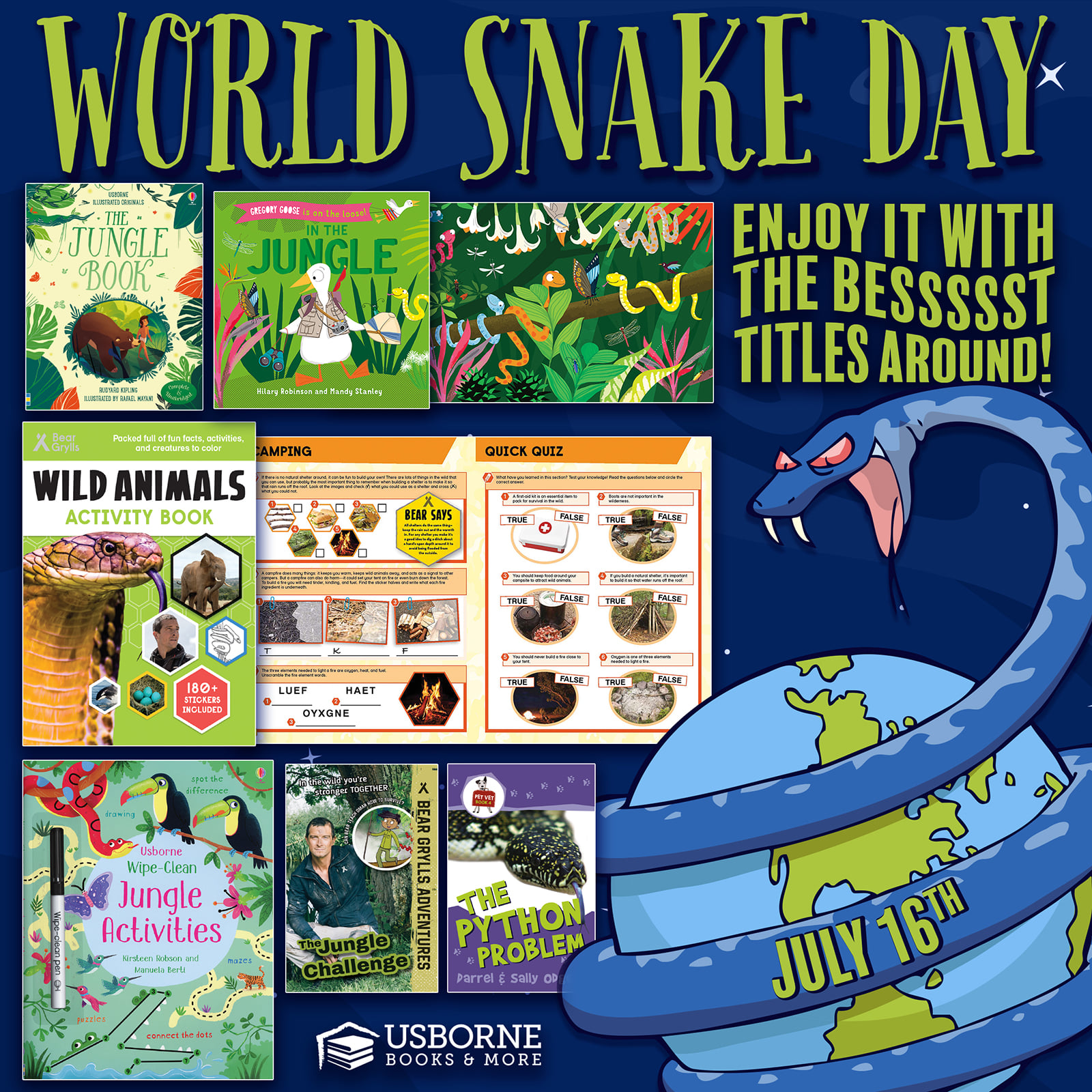 Happy World Snake Day! - Farmyard Books | Usborne Books & More ...