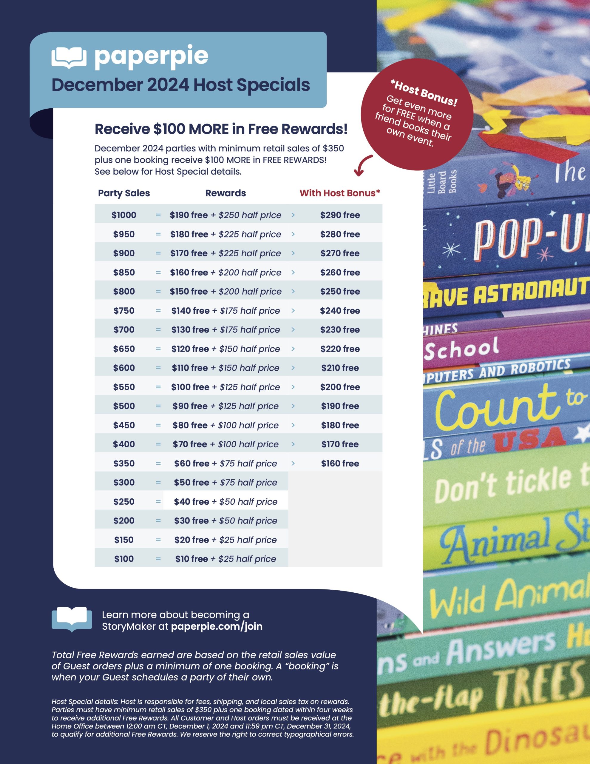 PaperPie December 2024 Host Rewards - Farmyard Books | Brand Partner ...